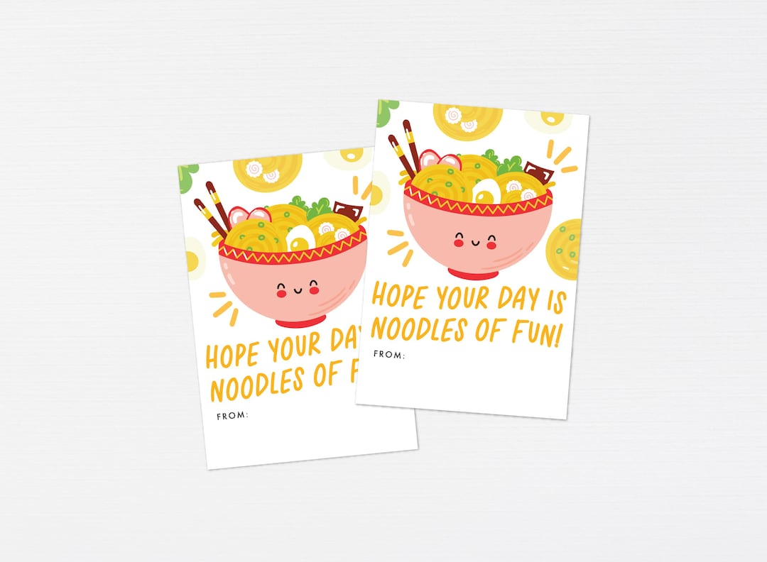 Ramen Gift Tags · Noodles Pho Valentine Tag · Sushi Ramen Printable ...