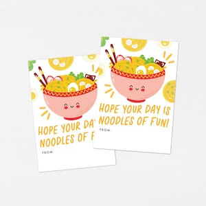 Ramen Gift Tags · Noodles Pho Valentine Tag · Sushi Ramen Printable ...