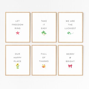 Seasonal Art Prints · Set of 12 · Monthly Decor · Holiday Spring Summer ...