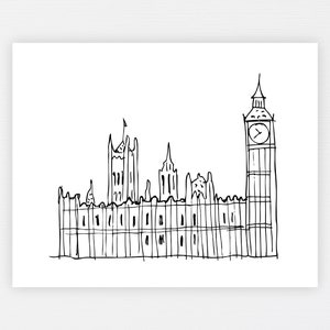 European Landmarks Set of 6 Printable Travel Collage - Etsy