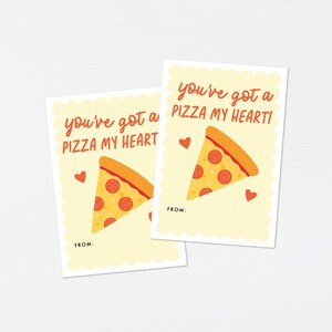 Pizza Kids Valentine Tags · Pizza My Heart Printable Classroom ...