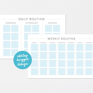 Daily Visual Routine Charts + Cards · Weekly Daily Chore Bundle ...
