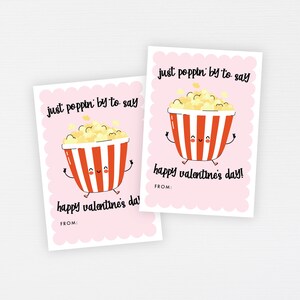 Popcorn Kids Valentine Tags Poppin' by Friends Printable Classroom ...