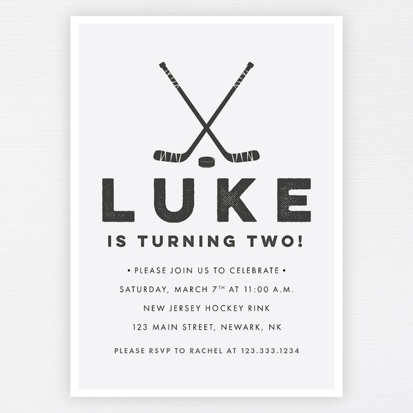 Hockey Invites - Etsy