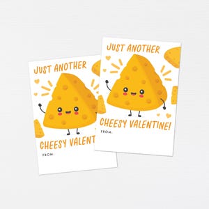 Cheese Valentine Tags · Cheesy Kids Funny Printable Classroom ...