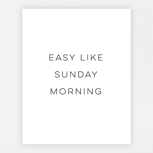 Easy Like Sunday - Etsy