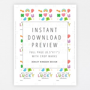 Lucky Charm Tags St. Patrick's Day Printables Classroom Treat Kid Tags ...