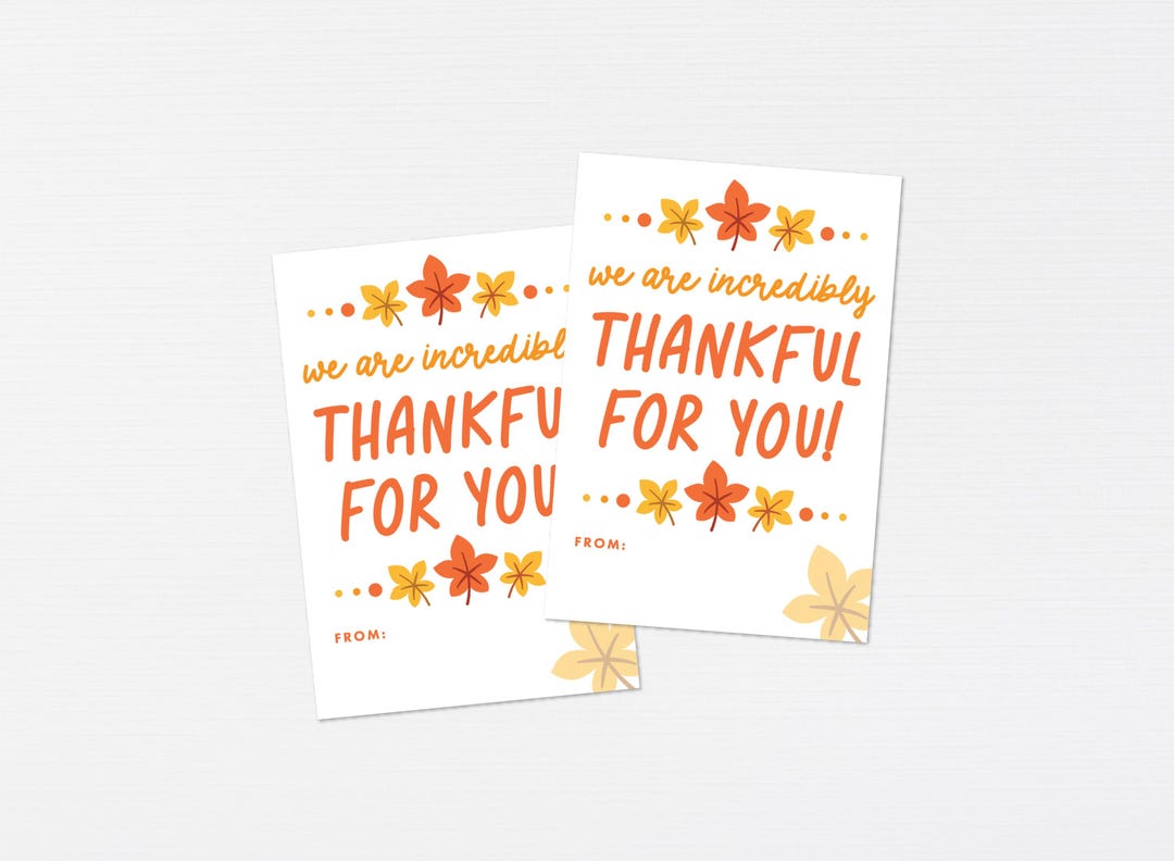 Thanksgiving Gift Tags · Thankful for You Treat Tag · Thank You Fall ...