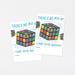 Cube Game Valentine Tags · Rubik's Kids Printable Classroom Valentine ...