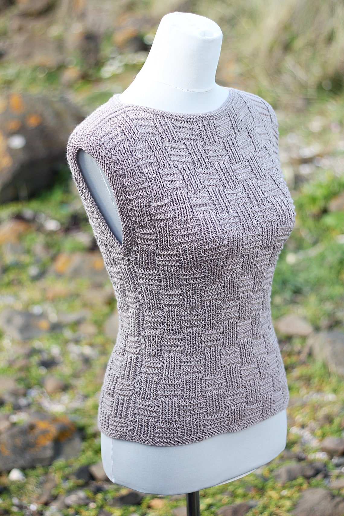 KNITTING PATTERN for Women - Pebble Summer Top, Clothing Patterns - Pdf ...