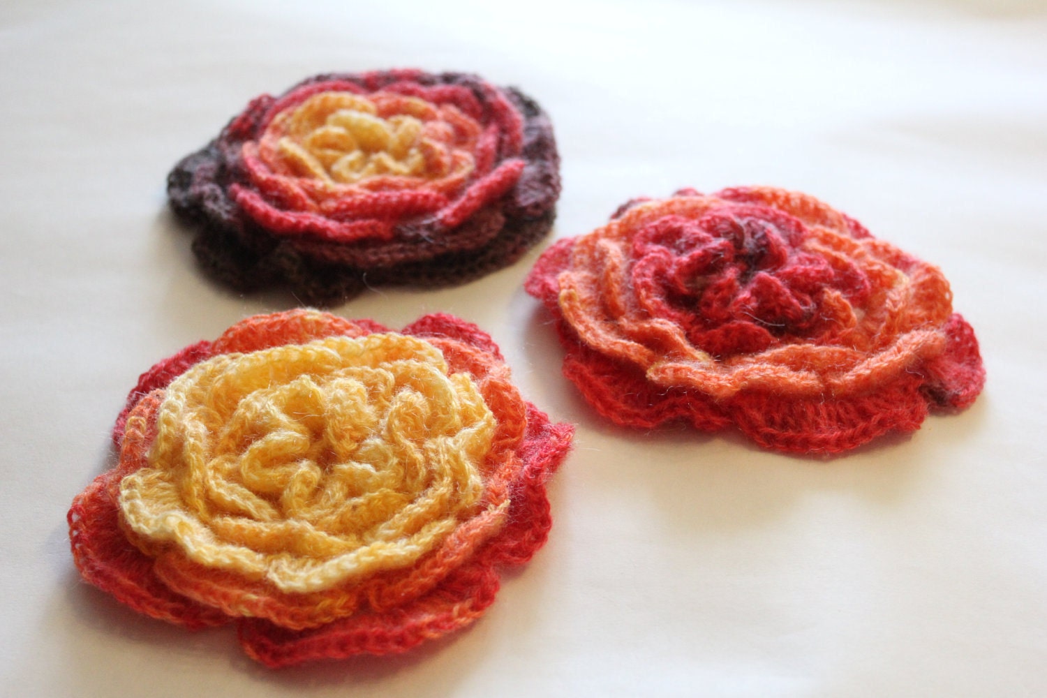 CROCHET PATTERN - Layered Crochet Flower - Listing17 - Etsy