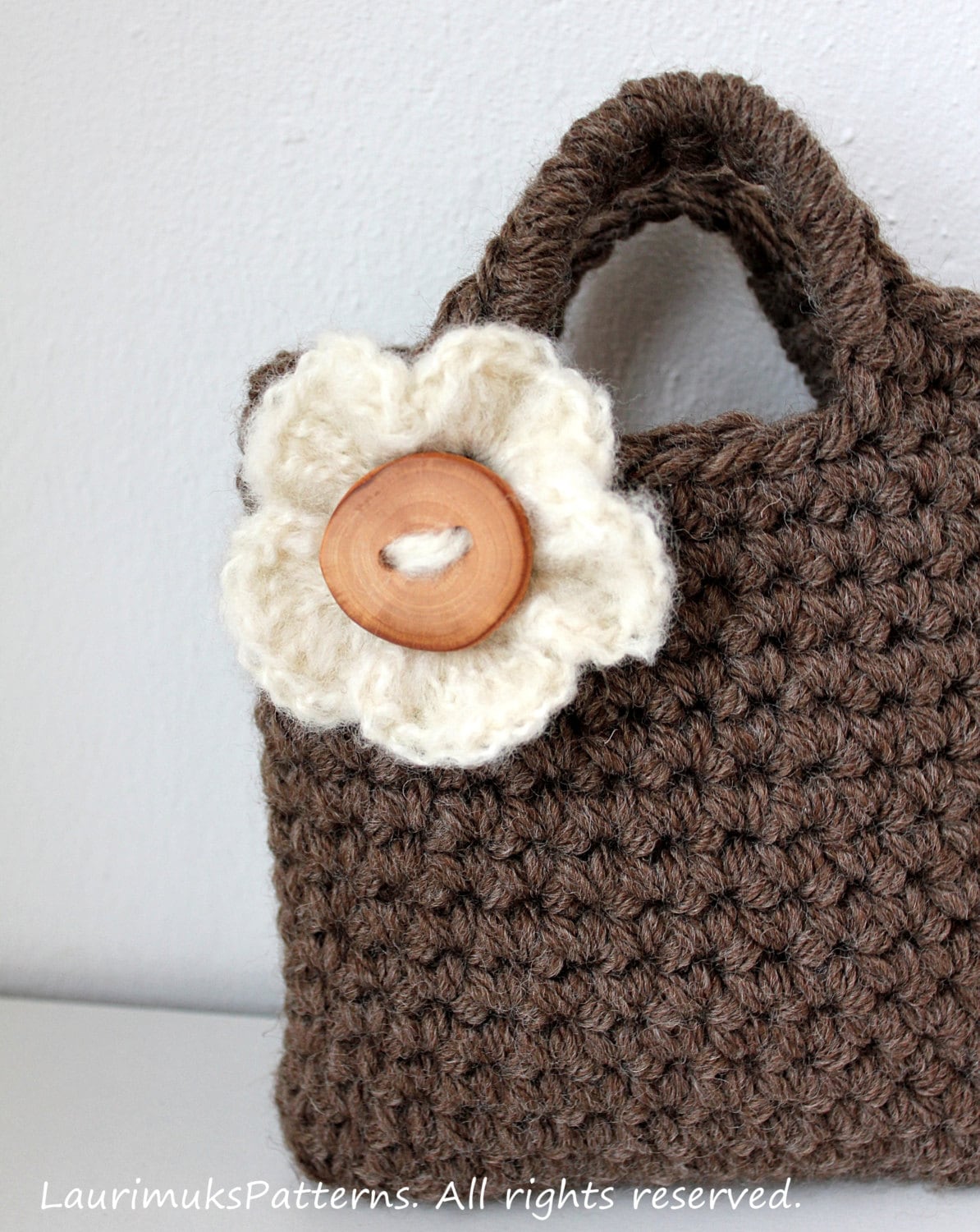 CROCHET PATTERNS for Kids, Girls Flower Purse Bag Pattern - Listing84 ...