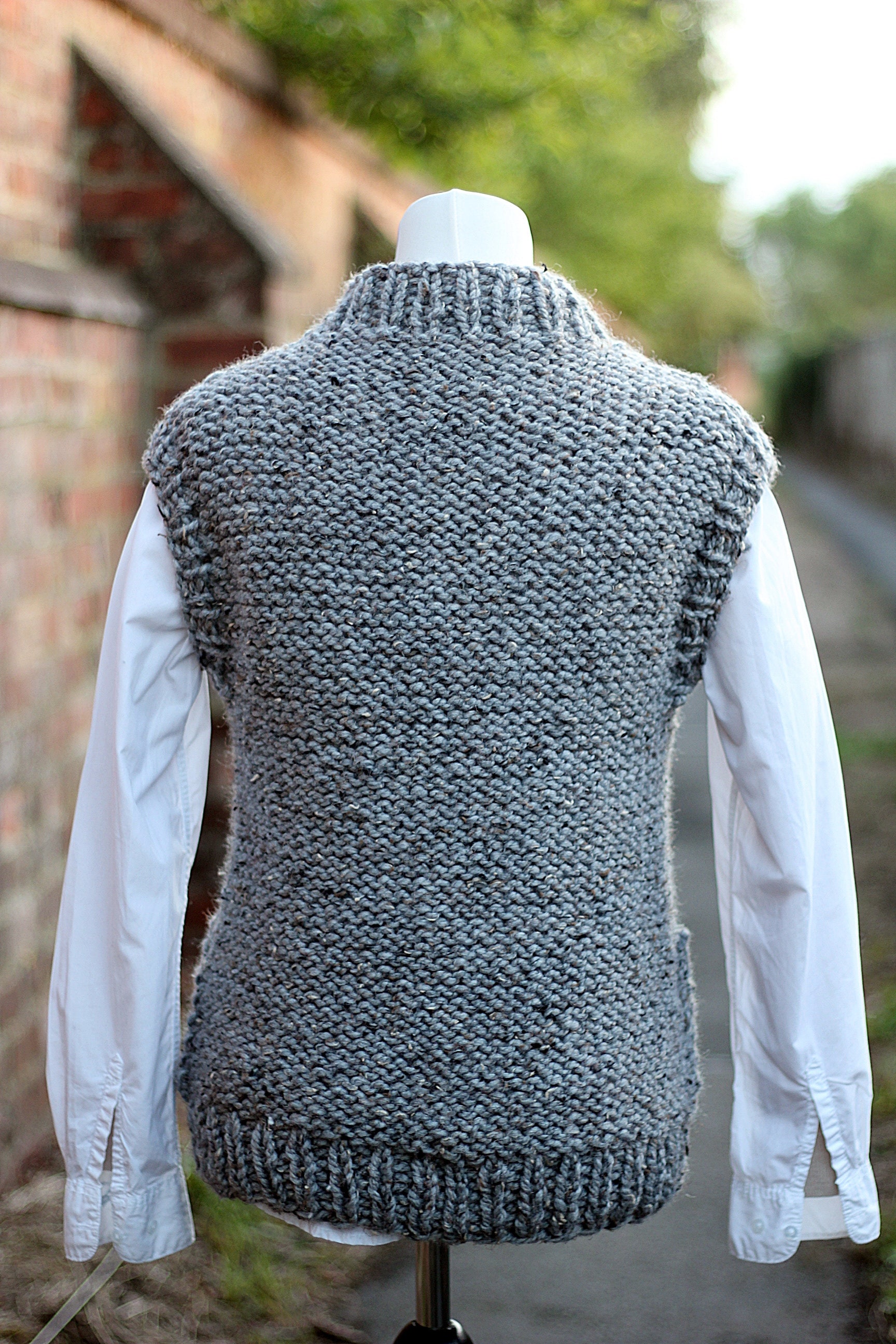 Knitting PATTERN Brettany Jacket, Women's Teens Sleeveless Cardigan ...