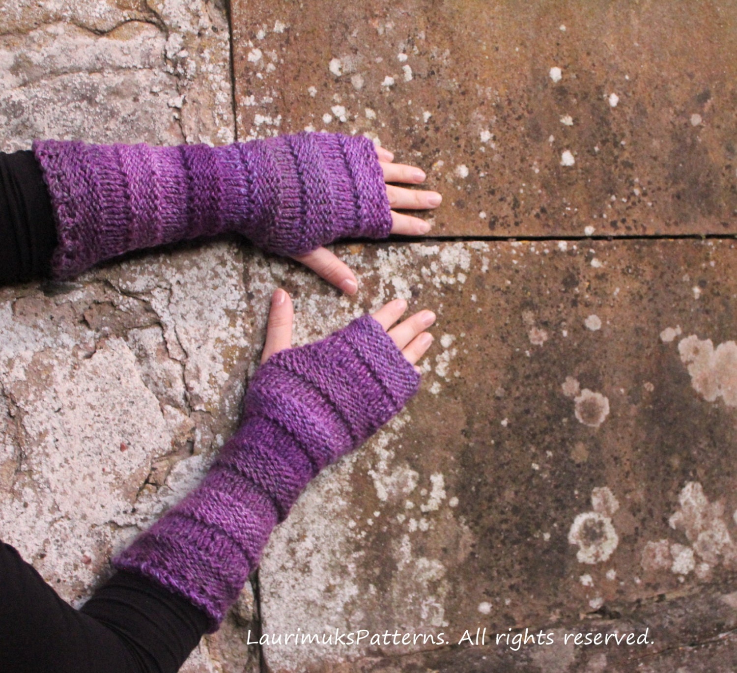 Knitting Pattern - Extra Long Mittens, Arm Warmers - Listing09 - Etsy