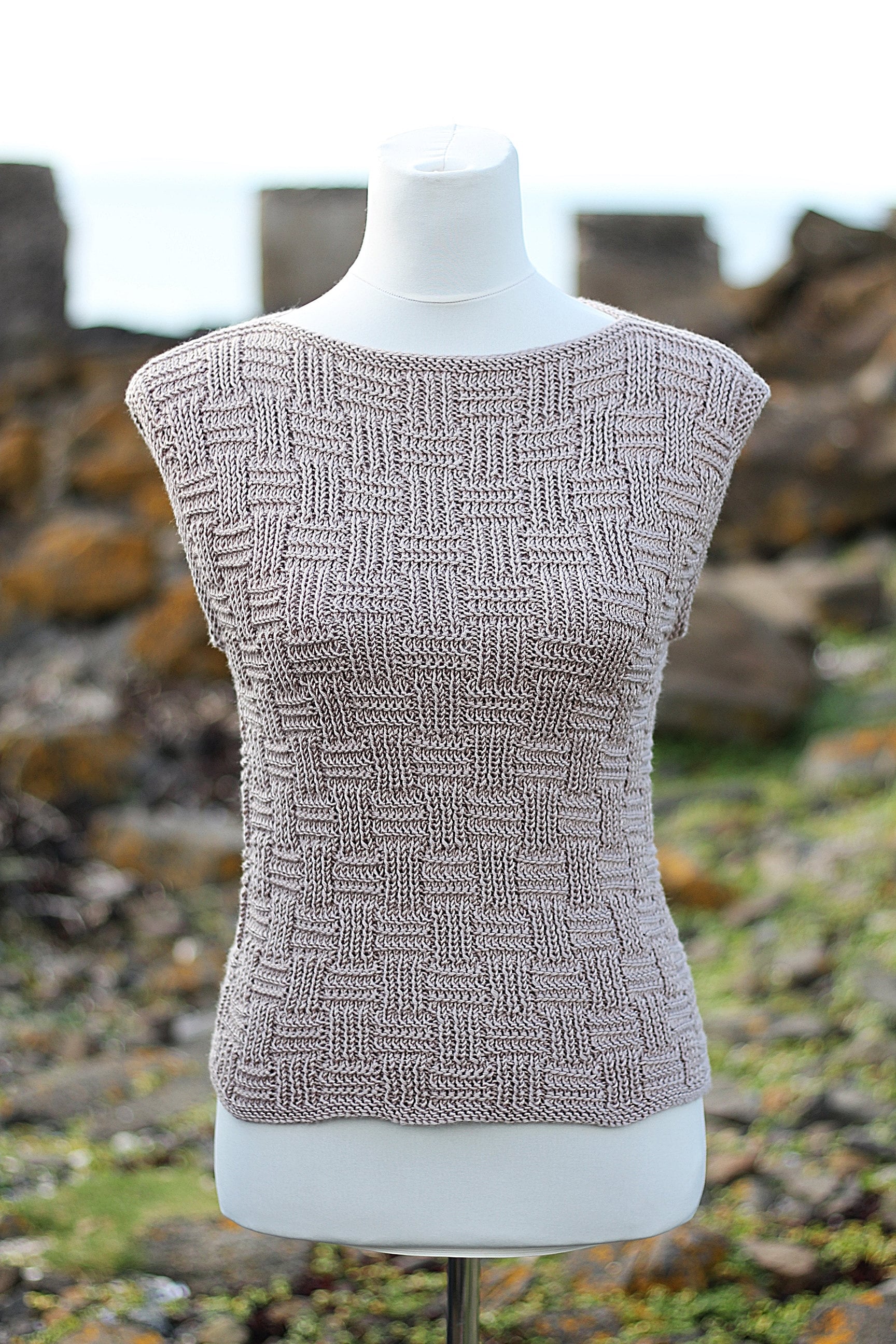 KNITTING PATTERN for Women - Pebble Summer Top, Clothing Patterns - Pdf ...