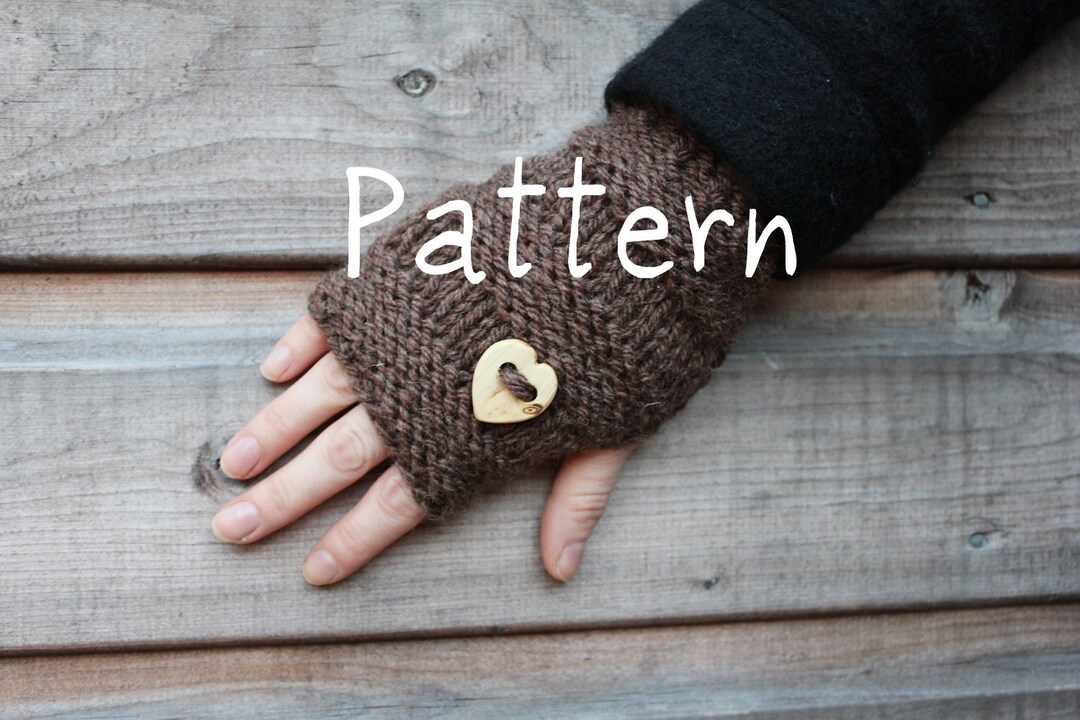 Knitting Pattern - Mini Mittens With Button - Listing03 - Etsy
