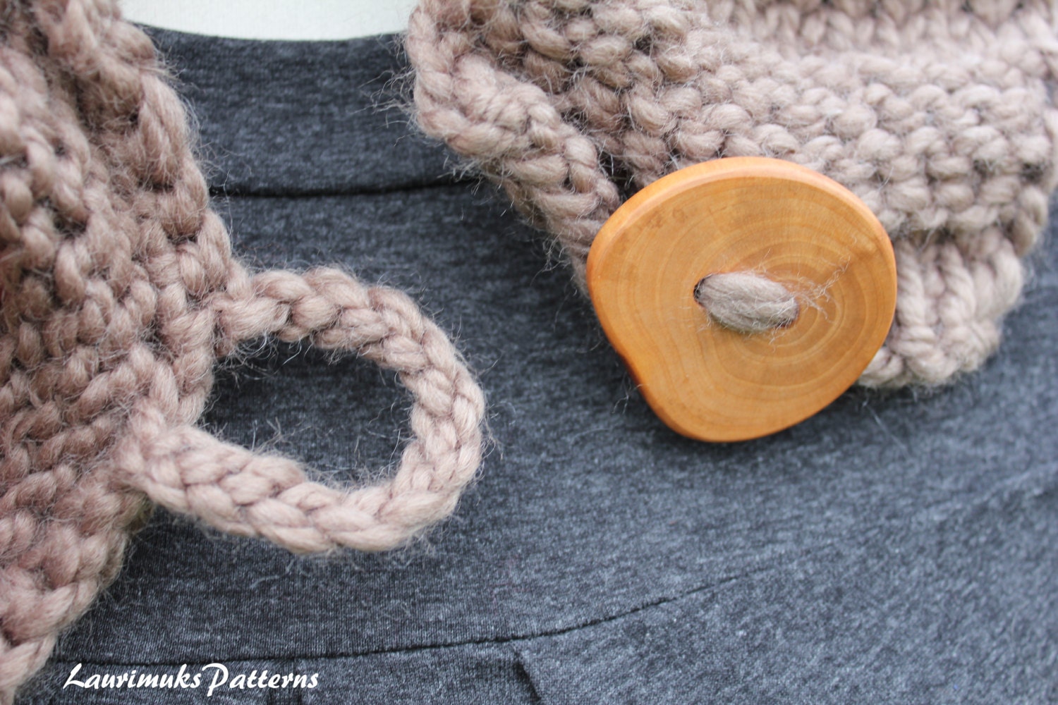 Knitting Patterns for Women, Button Scarf Pattern Listing134 - Etsy