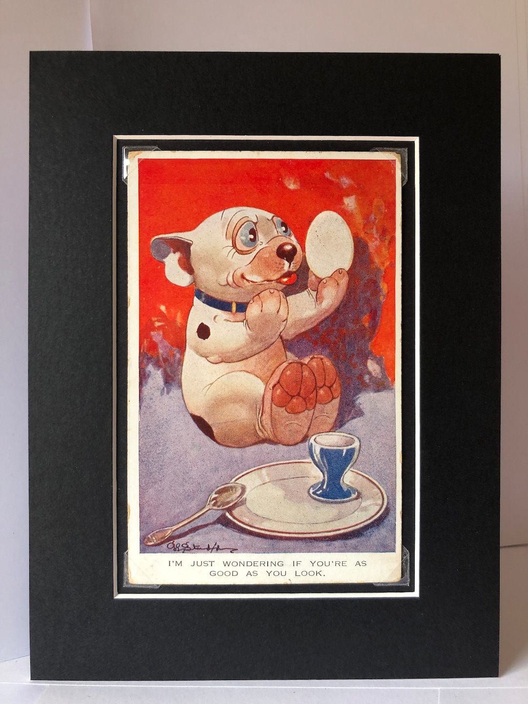 Vintage Studdy Postcard Bonzo Funny Dog Character 1920s George Studdy ...