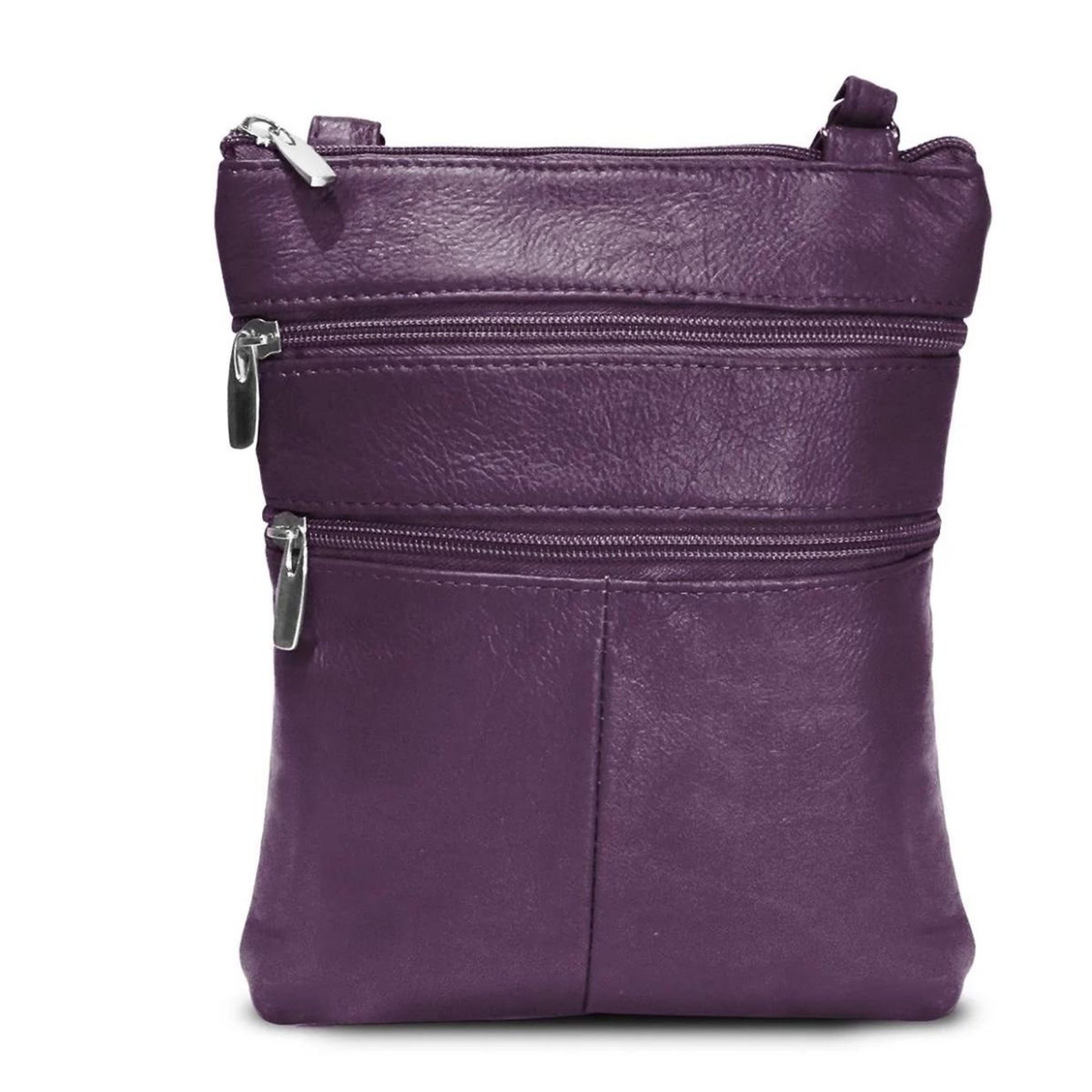 Genuine Leather Slim Cross Body Handbag - Etsy