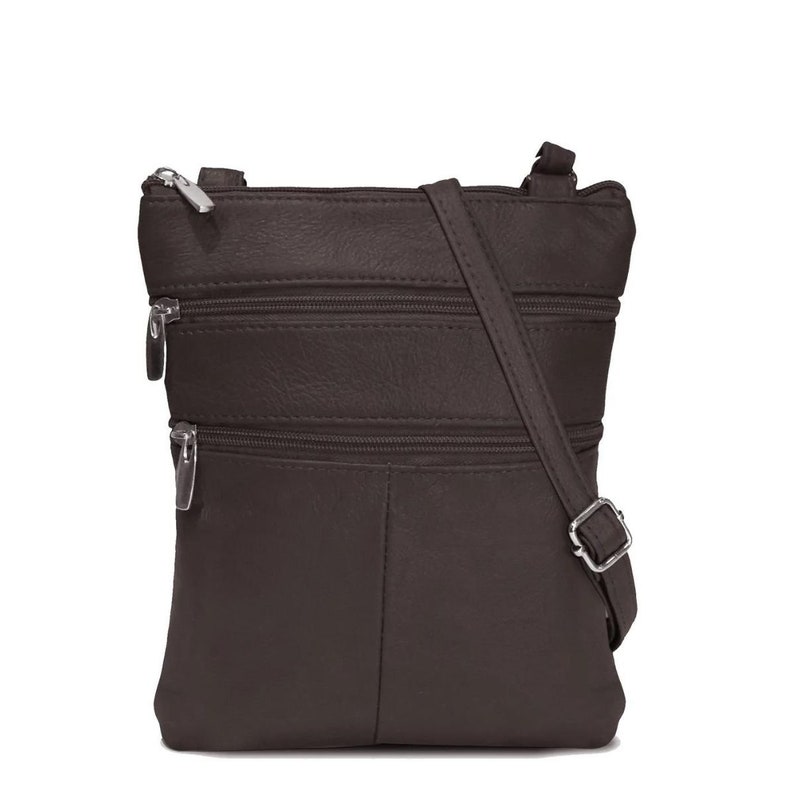 Genuine Leather Slim Cross Body Handbag - Etsy