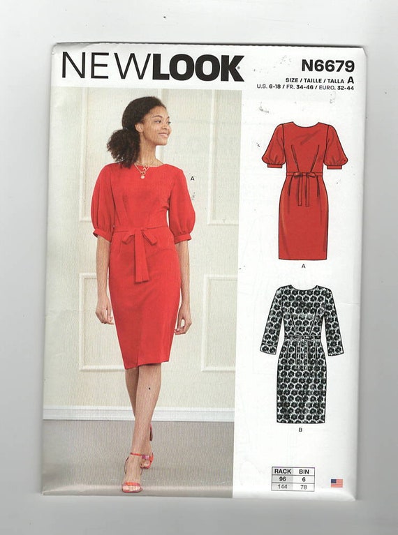 UNCUT Sewing Pattern New Look 6679 for Dress Variations Sz - Etsy
