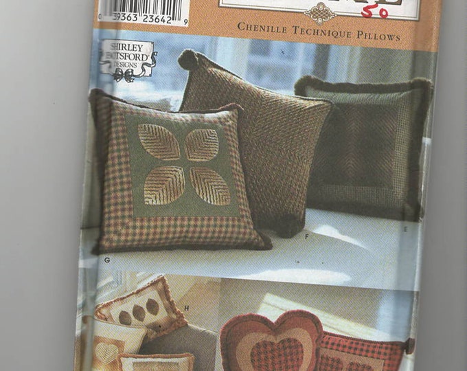 UNCUT Sewing Pattern Simplicity 9044 for Chenille Technique Pillows ...