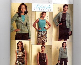 Sz 8/10/12/14 Butterick Wardrobe Pattern B5294 Misses' Jacket, Top ...