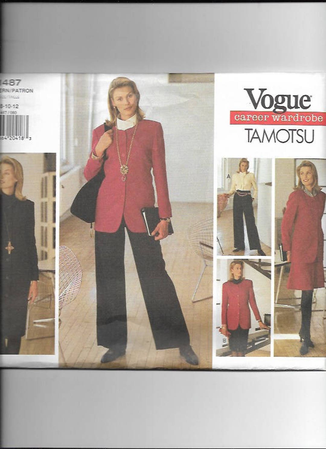 UNCUT Sewing Pattern Vogue 1487 for Jacket, Dress, Top, Skirt and Pants ...