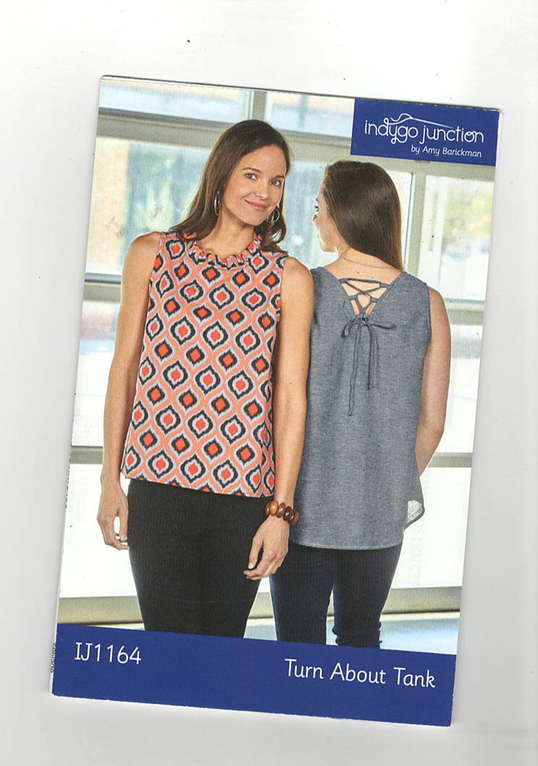 UNCUT Sewing Pattern Indygo Junction 1164 for Turn About Tank, Sz XS ...