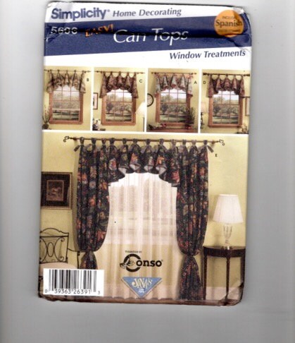 UNCUT Sewing Pattern Simplicity 5696 for Window Treatments, Valances ...