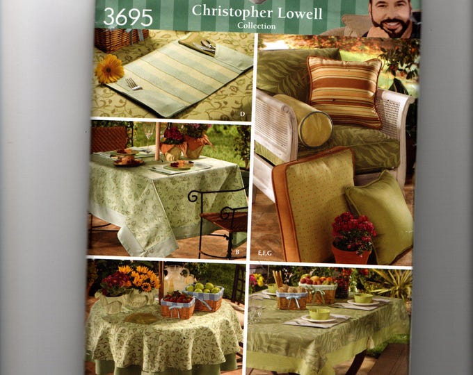 UNCUT Sewing Pattern Simplicity 3695 for Outdoor Table Accessories ...