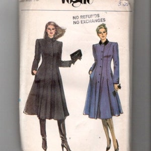 UNCUT Sewing Pattern Vogue 7829 for Coat, Sz 10, Flared Coat, Dress ...