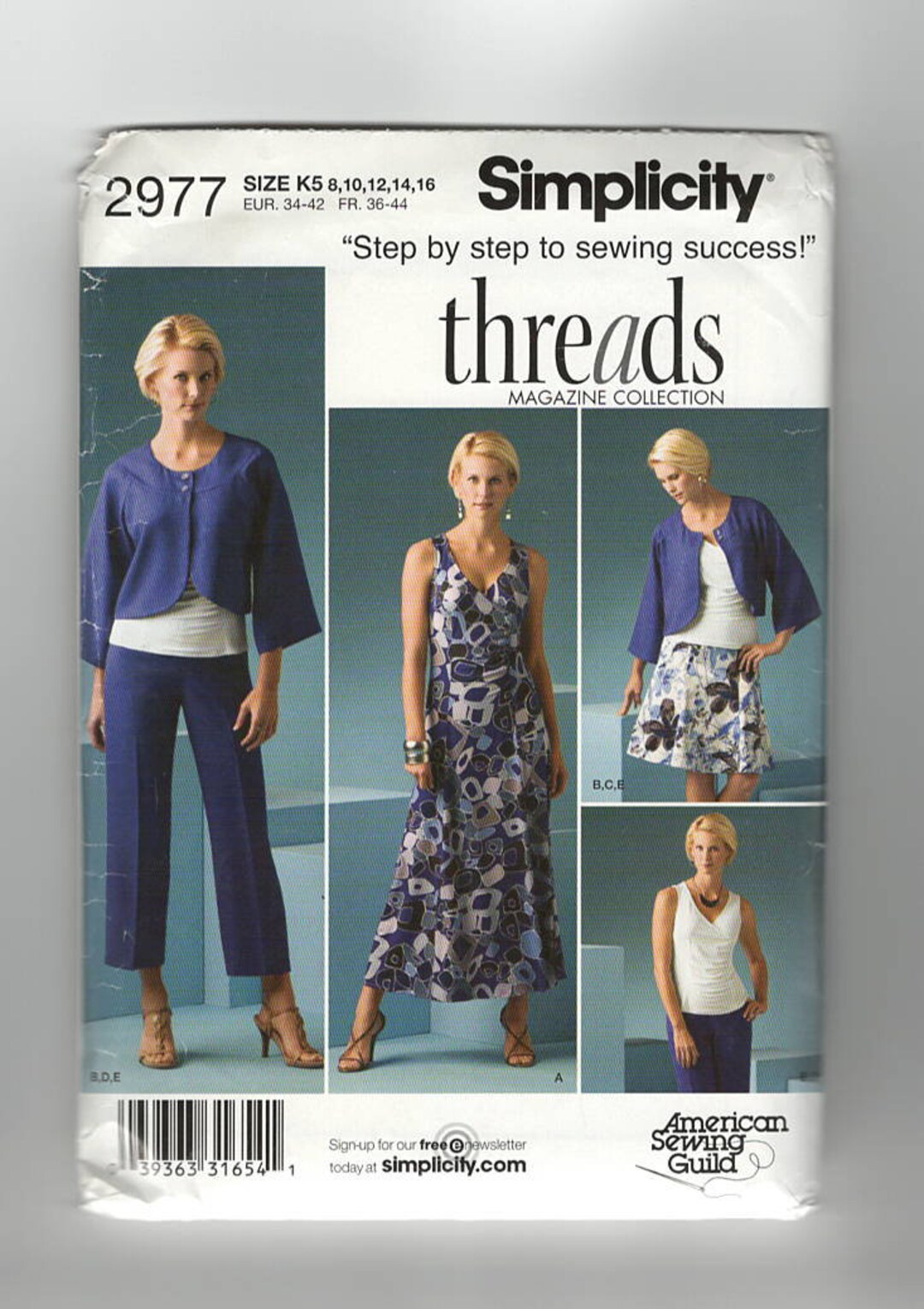UNCUT Sewing Pattern Simplicity 2977 for Skirt, Pants, Jacket, Knit ...