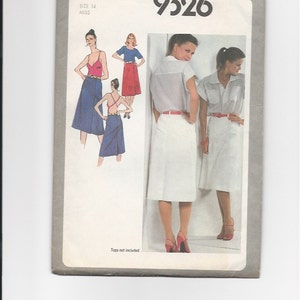 UNCUT Vintage Sewing Pattern Simplicity 9326 for Wrap Skirt, Sz 14 ...