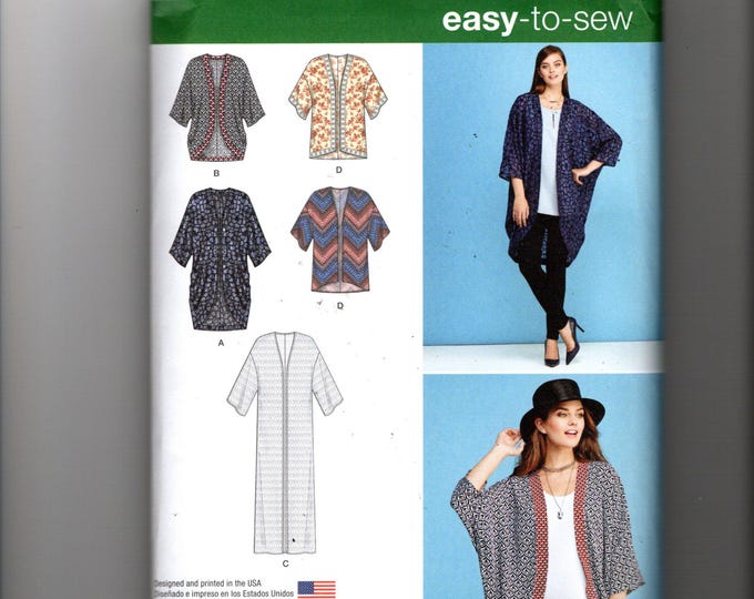 UNCUT Sewing Patternn Simplicity 1108 for Kimono Variations, Sz XXS ...