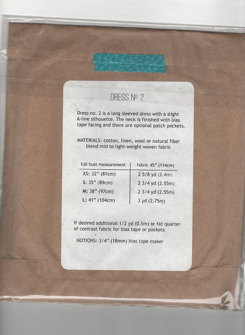 UNCUT Sewing Pattern 100 Acts of Sewing, Dress No. 2, Sz XSL, A Line Dress, Casual Dress - Etsy