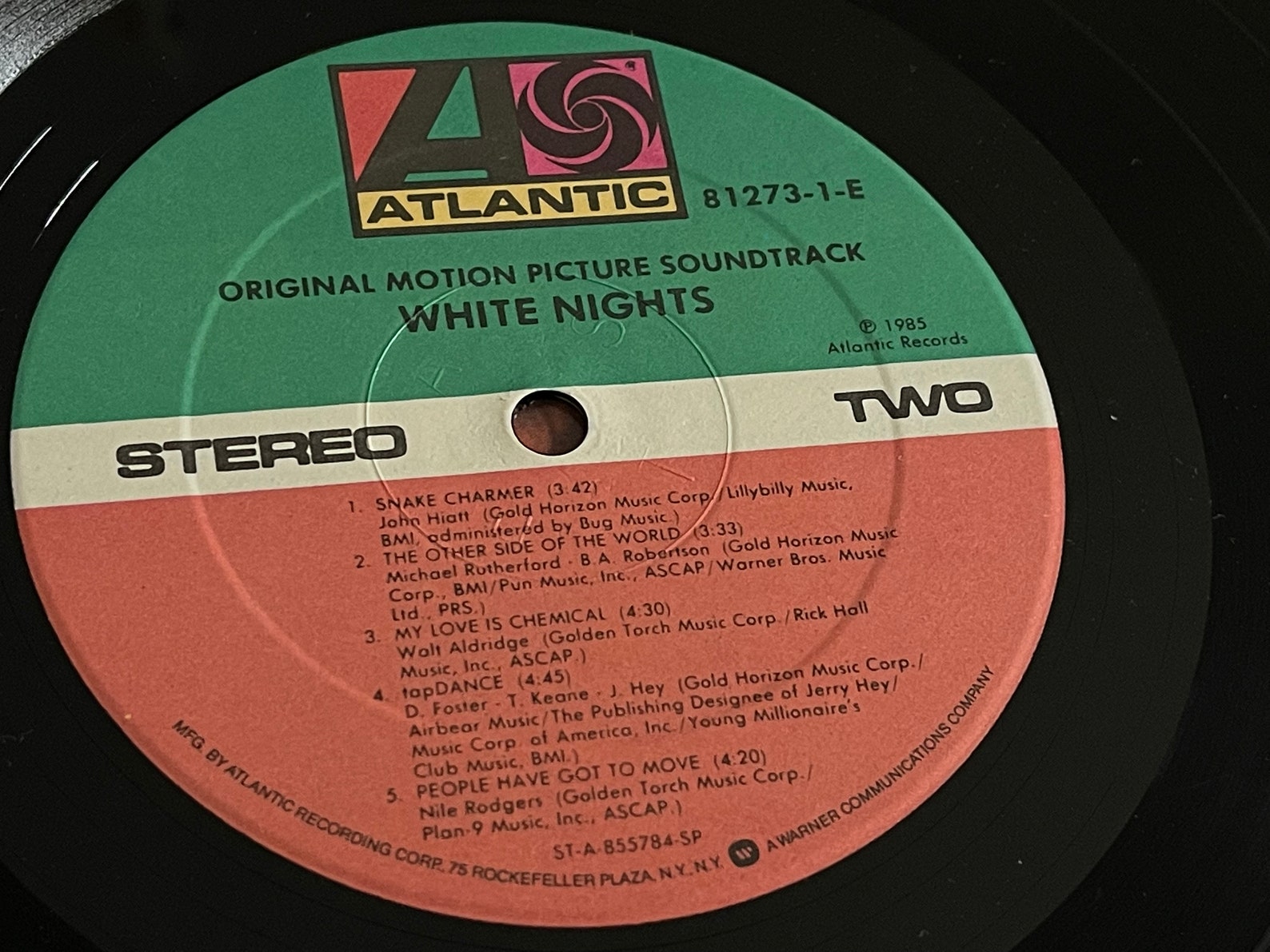 Vintage, "white Nights" Original Soundtrack, Vinyl LP, Record Album ...
