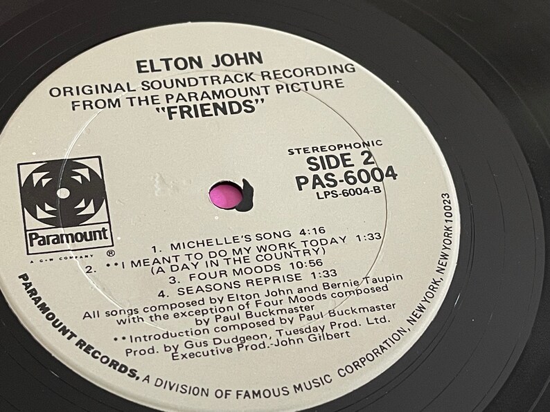 Vintage Elton John friends Original Soundtrack | Etsy