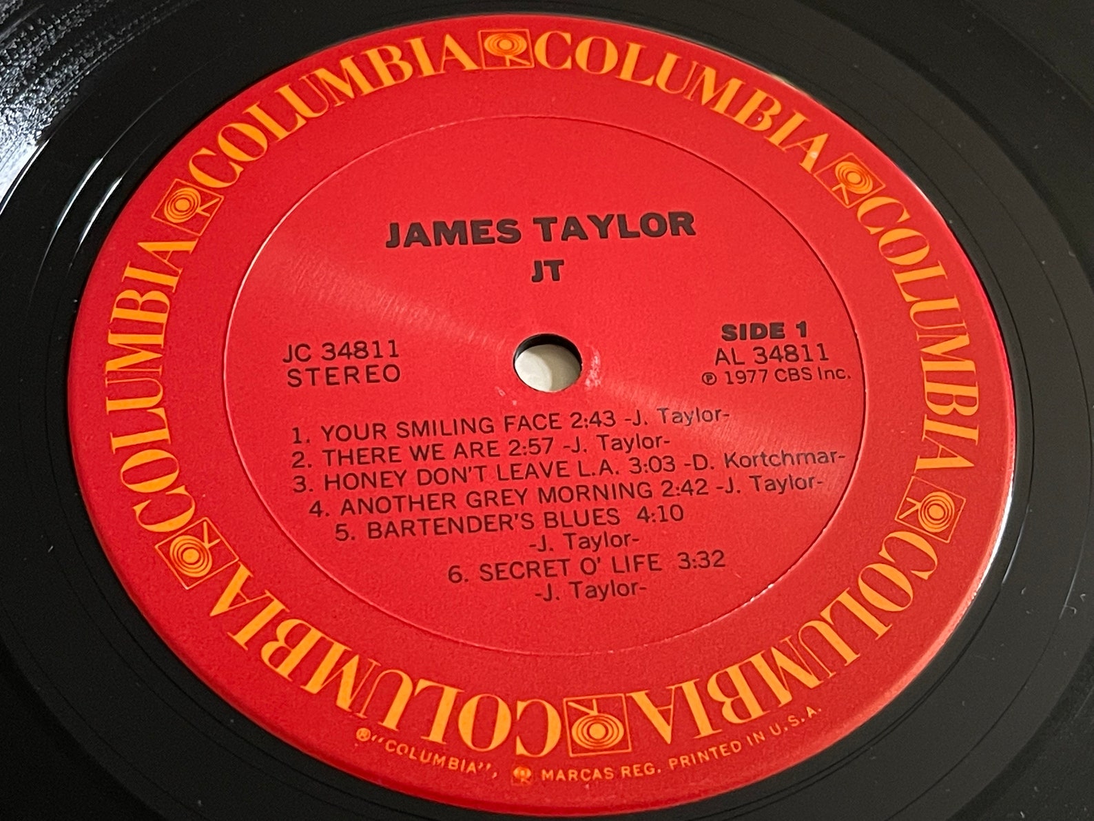 Vintage James Taylor jt Vinyl LP Record - Etsy