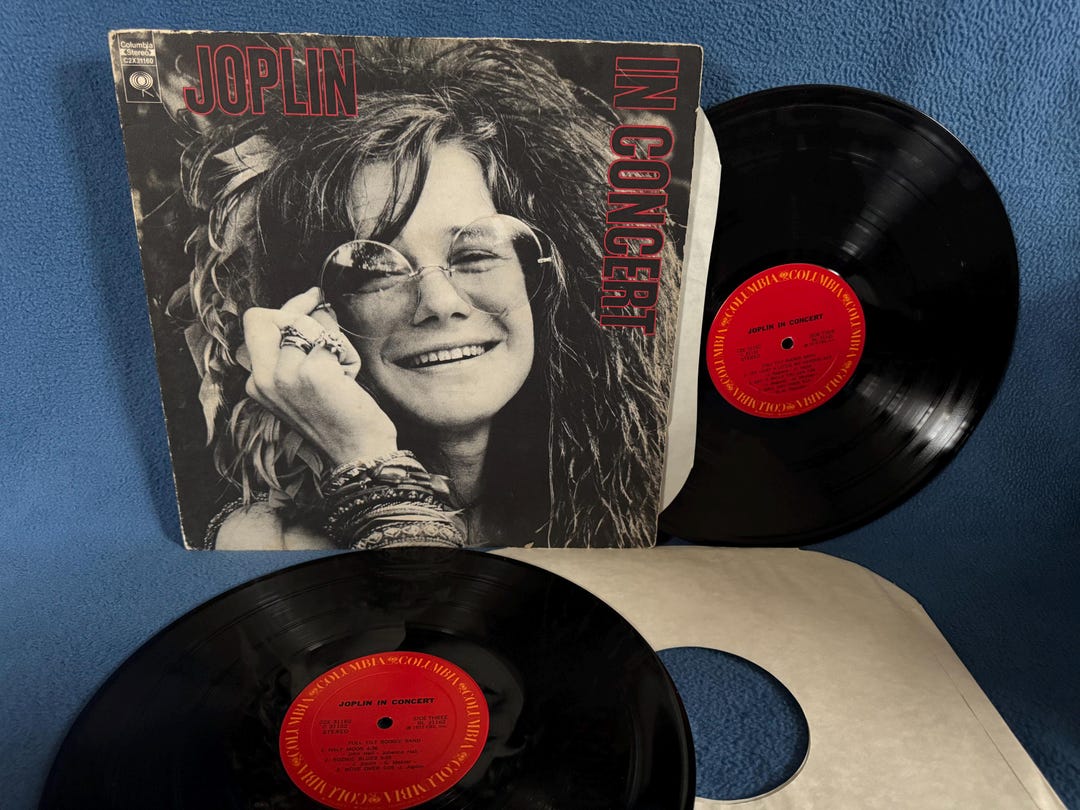 Vintage, Janis Joplin "in Concert" Vinyl 2 LP Set Record Album, Original First Press, Piece of ...