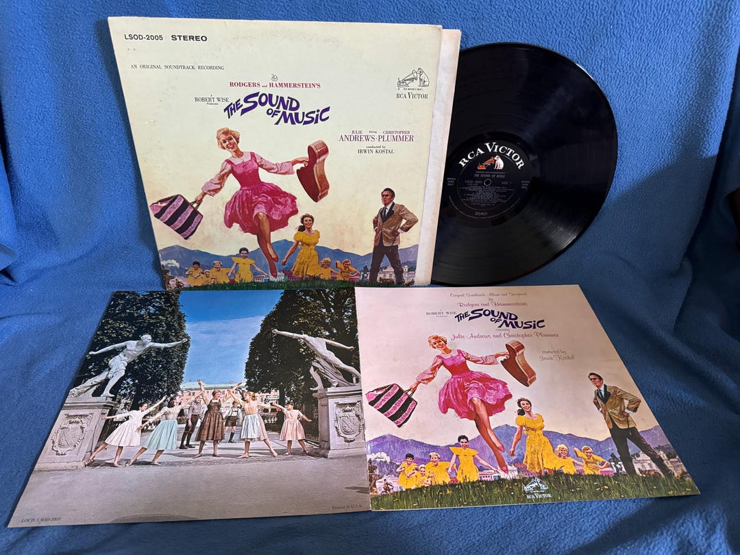 Vintage "the Sound of Music" Original Soundtrack Vinyl LP Record Album ...
