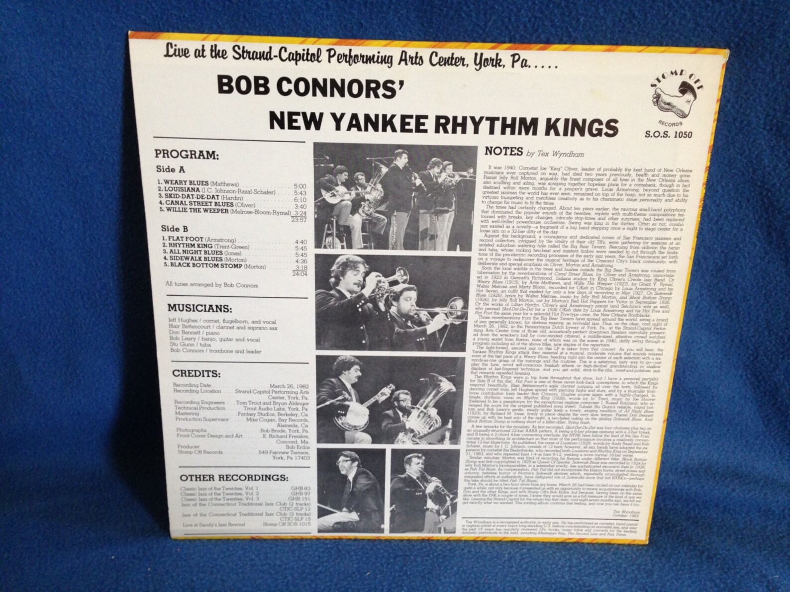 RARE Vintage Bob Connors' New Yankee Rhythm Kings - Etsy