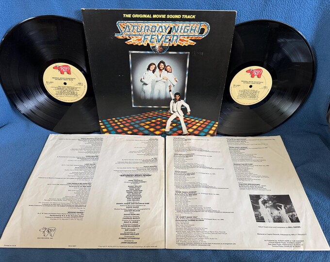 Vintage, Saturday Night Fever - "original Soundtrack" Double LP, Vinyl Record Album, Original ...