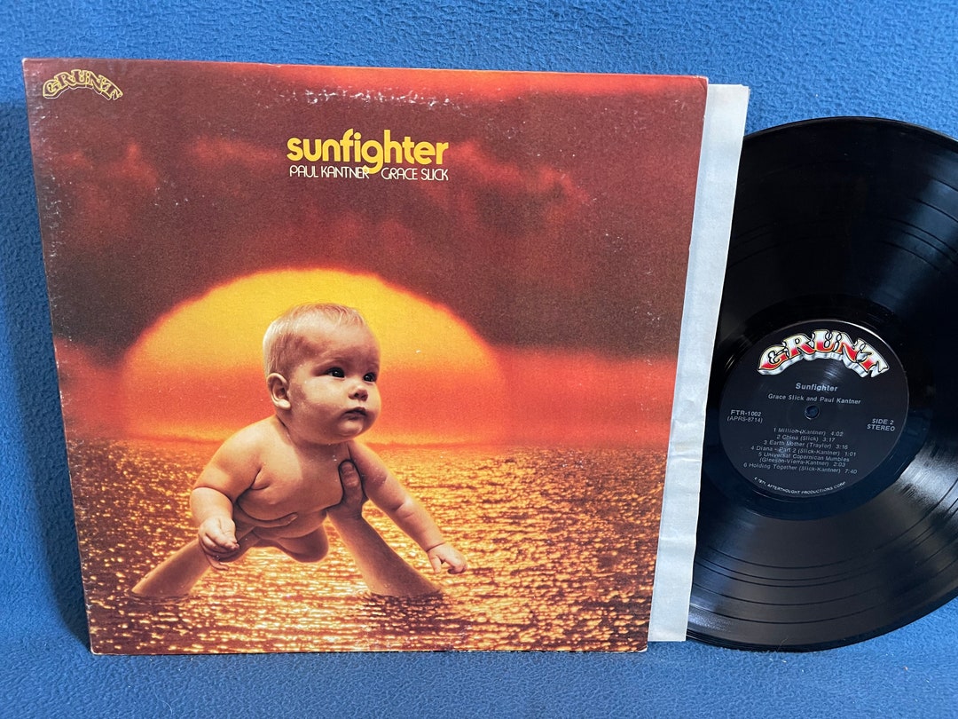 RARE, Vintage, Paul Kantner, Grace Slick, "sunfighter" Vinyl LP Record ...
