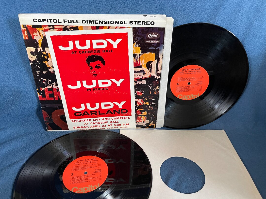 RARE, Vintage, Judy Garland at Carnegie Hall, Live Vinyl LP Record ...
