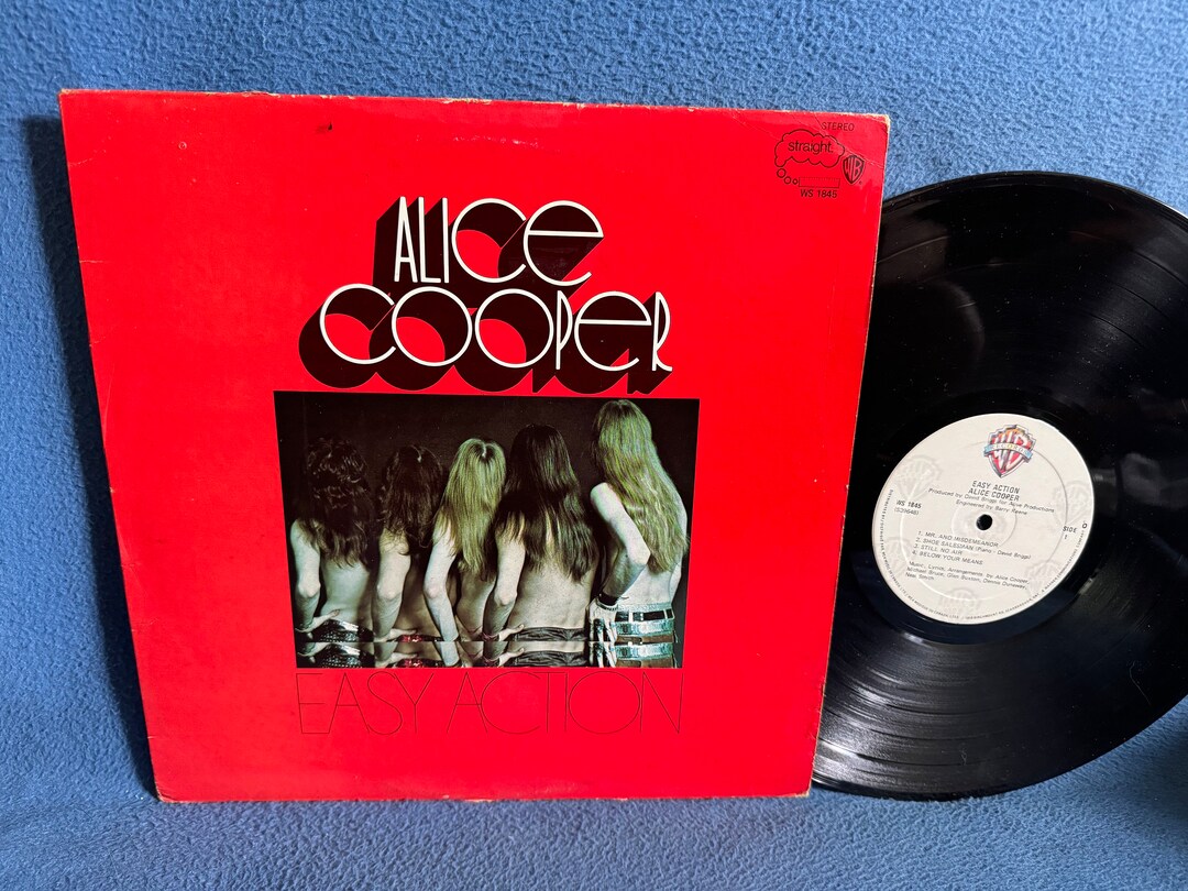 RARE, Vintage, Alice Cooper - "easy Action" Vinyl LP, Record Album, Shoe Salesman, Beautiful ...
