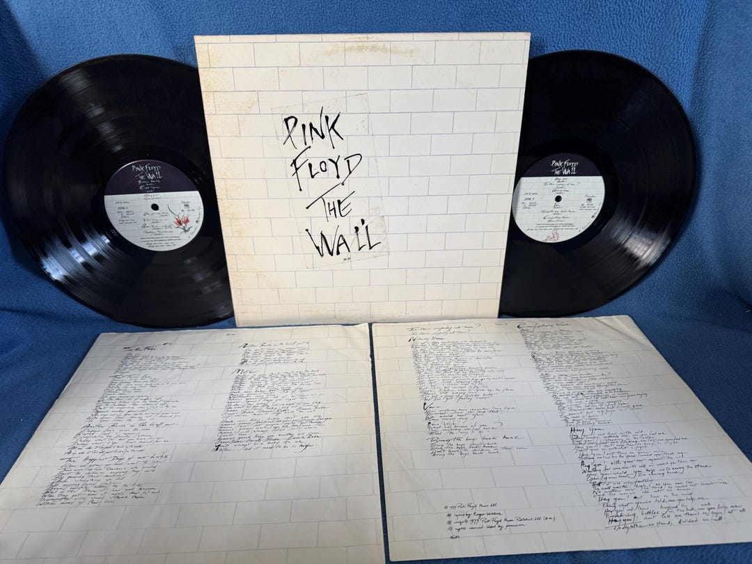 RARE Vintage, Pink Floyd "the Wall" Vinyl Record Album 2 LP Set, Original First Press, Hype ...