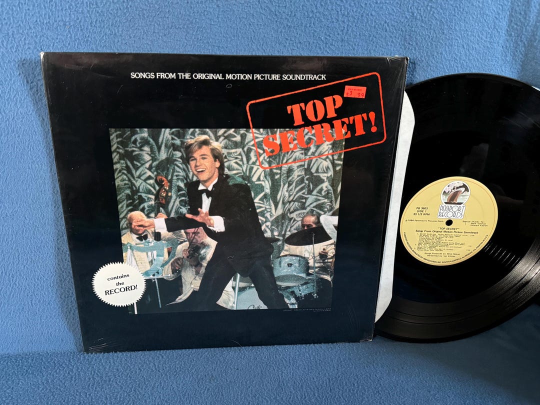 RARE Vintage, "top Secret" Original Motion Picture Soundtrack, Vinyl LP ...