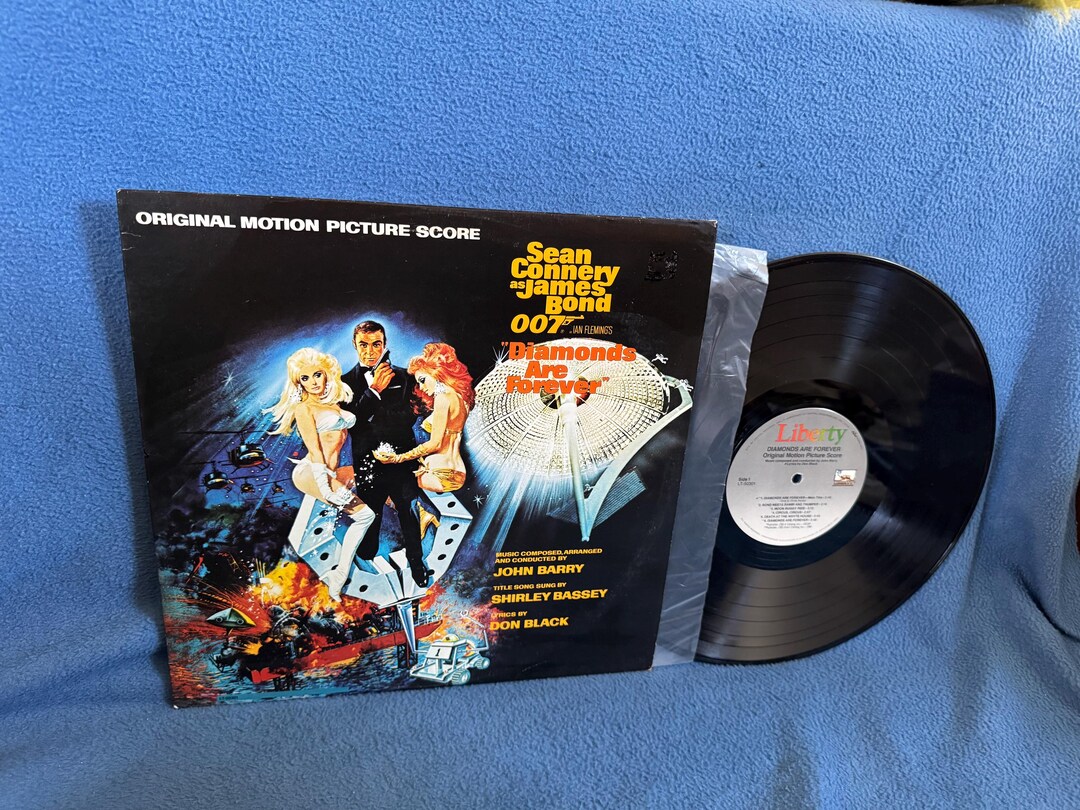 Vintage, James Bond 007 "diamonds Are Forever" Original Motion Picture ...