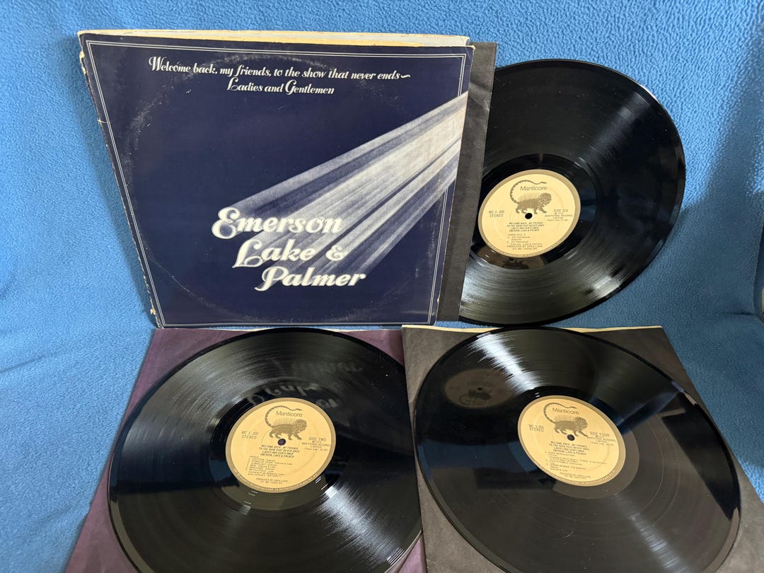 Vintage, Emerson, Lake & Palmer "welcome Back, My Friends, to the Show That Never Ends Ladies ...